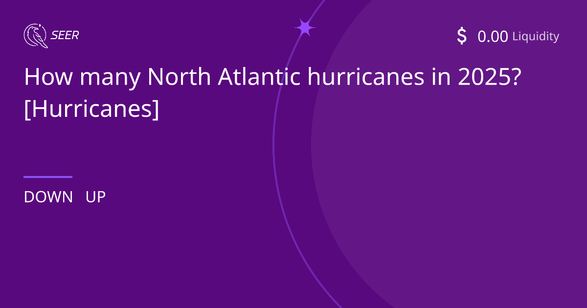Seer | How many North Atlantic hurricanes in 2025? [Hurricanes]